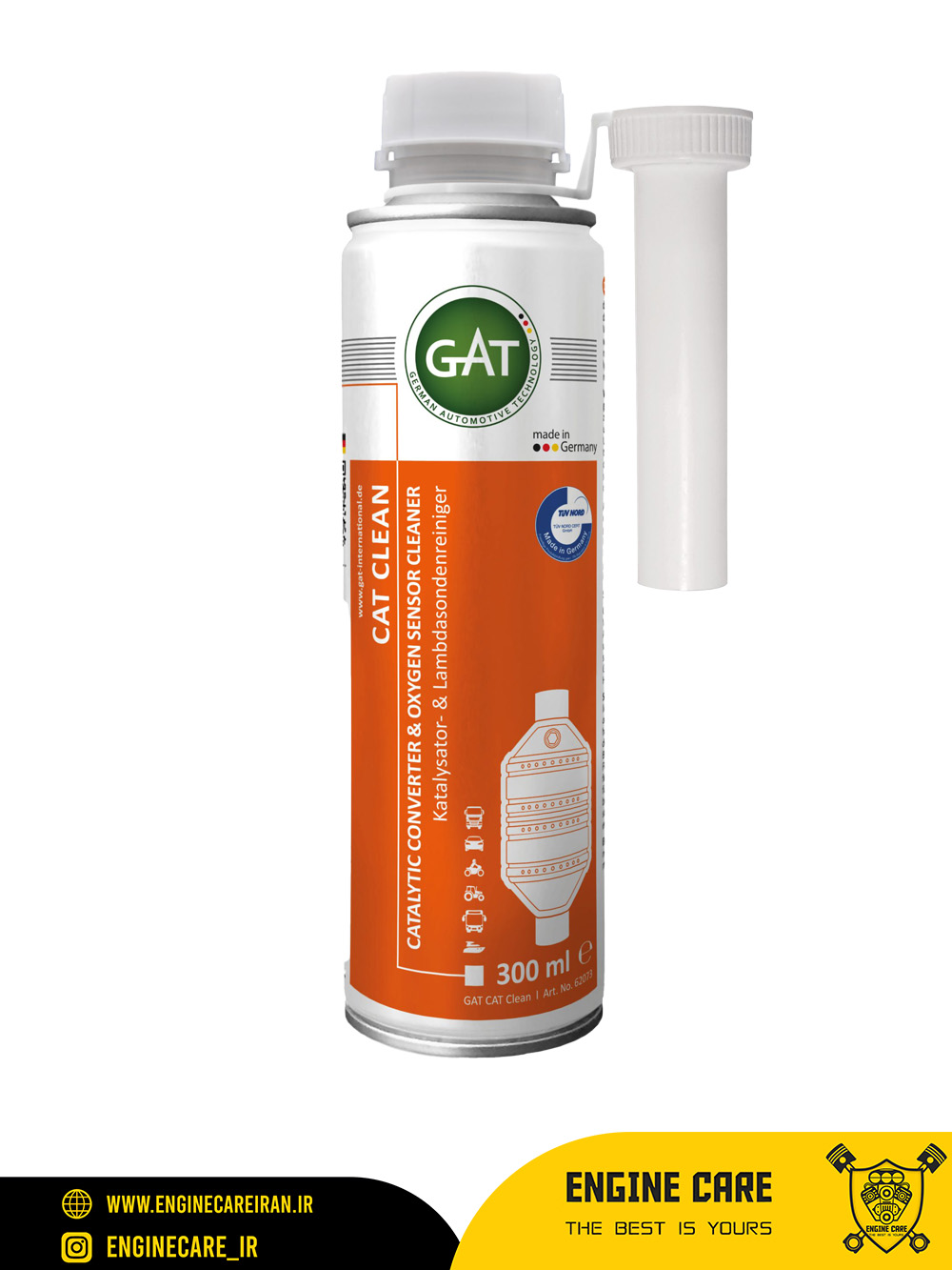 تمیزکننده کاتالیزور و سنسور اکسیژن گات